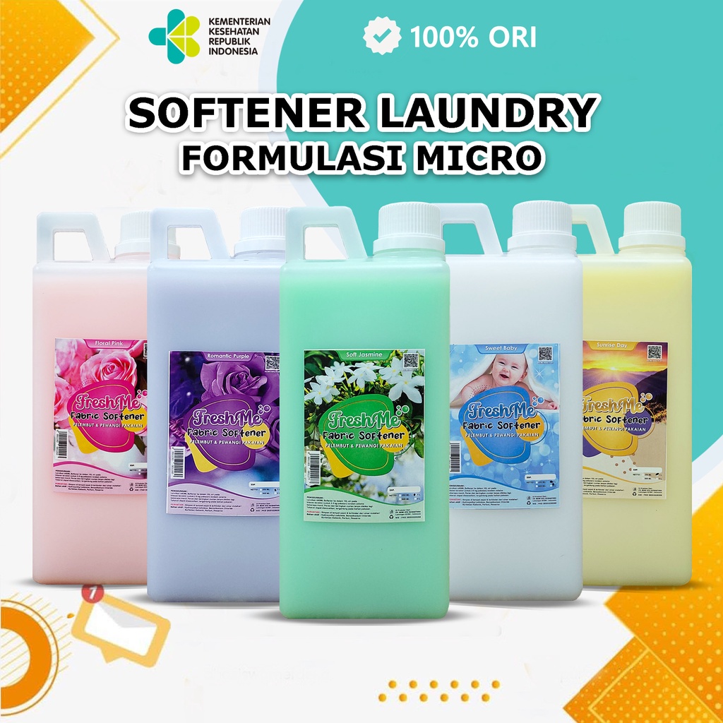 Jual FRESHME Softener Laundry 1 Liter, Pelembut dan Pewangi pakaian ...