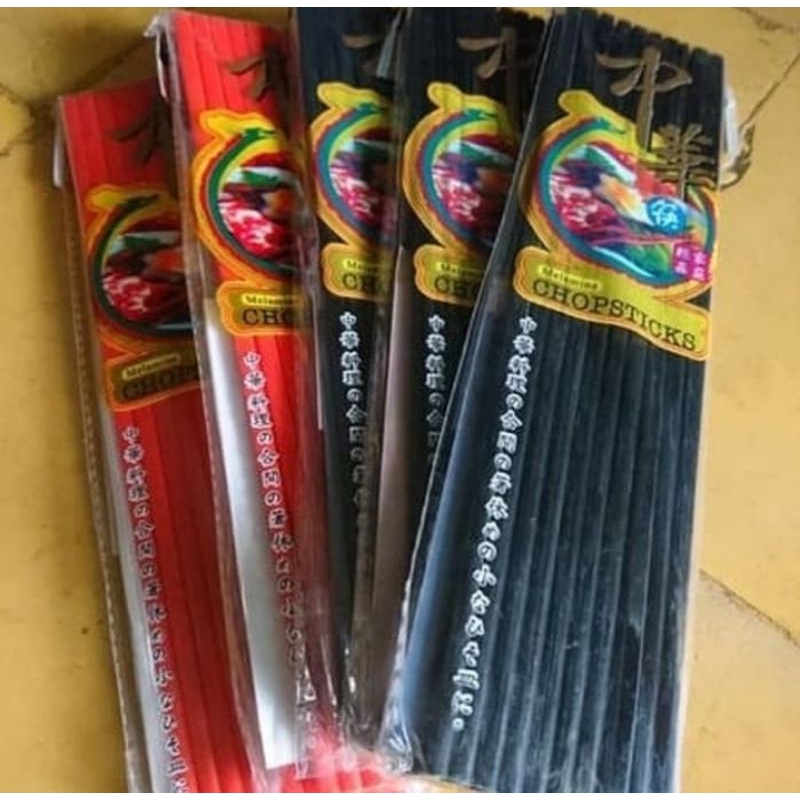 Jual Sumpit Melamin 10 Pasang Sumpit Melamen Melamine | Shopee Indonesia