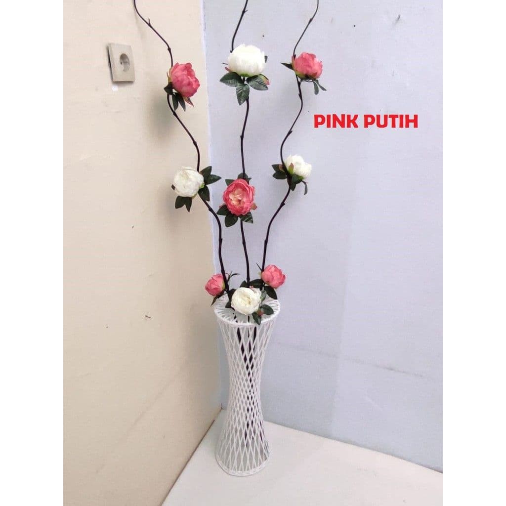 Jual Bunga Artificial Hias Plastik Besar Bambu Rotan Ranting Dekorasi ...