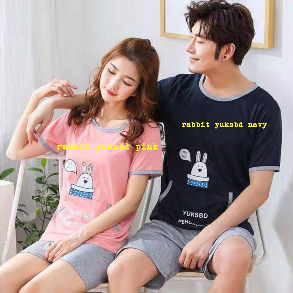 Jual Piyama Kaos Couple Dewasa ( HARGA SATUAN / MAU COUPLE-AN KLIK 2 ...