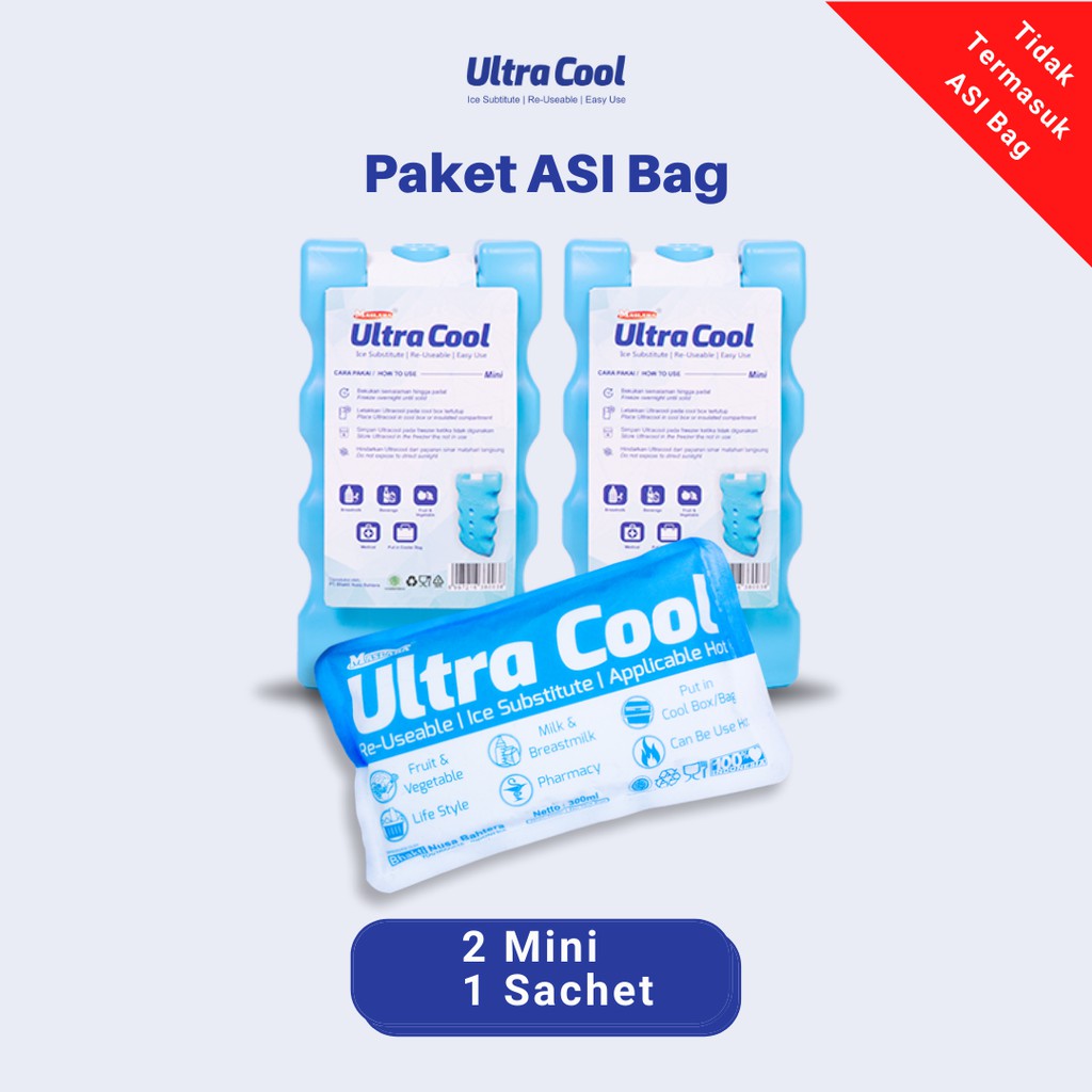 Jual Paket ASI Bag - Maslaha Ultra Cool - Ultracool Sachet 300ml + 2 ...