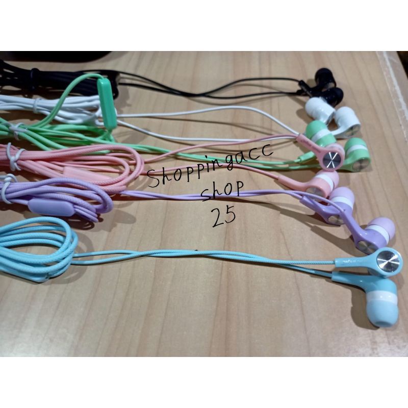 Jual Plus Mic Headset Musik Angel Macaron PLUS MiC extra Bass | Shopee ...