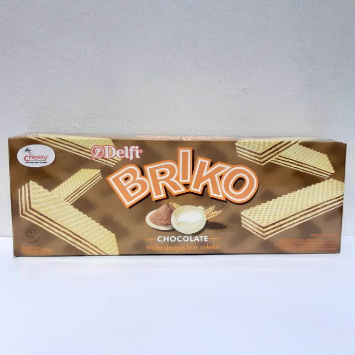 Jual WAFER DELFI BRIKO CHOCOLATE 145 GR COKELAT MAKANAN RINGAN SNACK ...