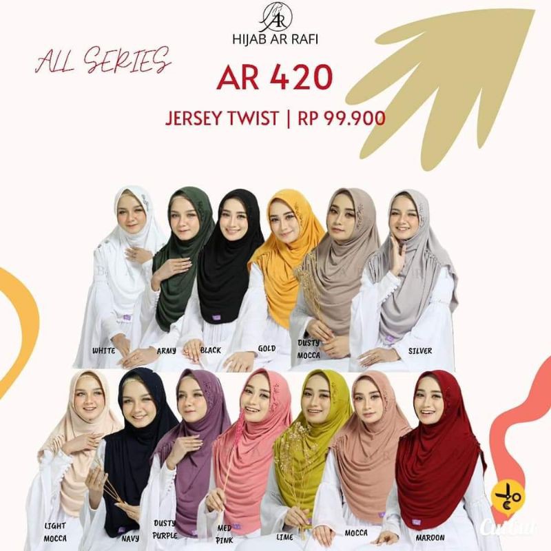 Jual Hijab Arrafi AR 420 Jilbab Instan Ar Rafi Kerudung Kerut Khimar | Shopee Indonesia