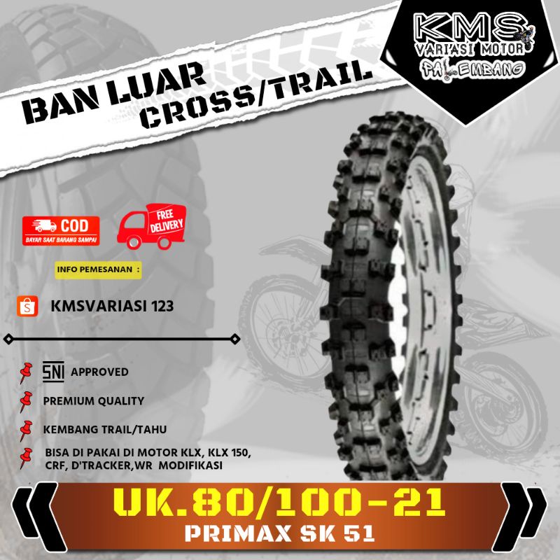 Jual Ban Luar Trail Motocross Supermoto Primaax Ring 16, Ring 18, Ring ...