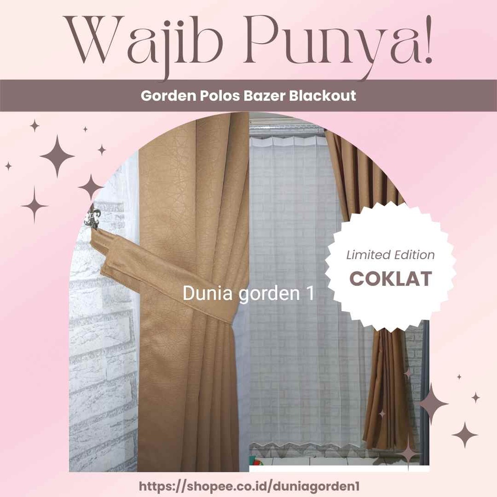 Jual [COD] Gorden Polos Custom / Gorden Jendela Custom / Gorden Custom ...