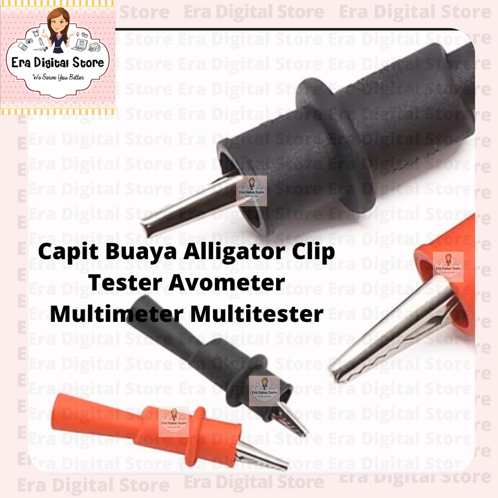 Jual Capit Buaya Alligator Clip Tester Avometer Multimeter Multitester ...