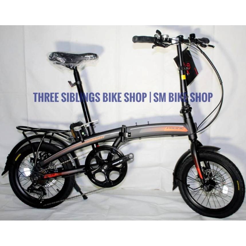 Jual SEPEDA LIPAT PACIFIC 2980 HT 16 INCH WARNA HITAM ORANGE | Shopee ...
