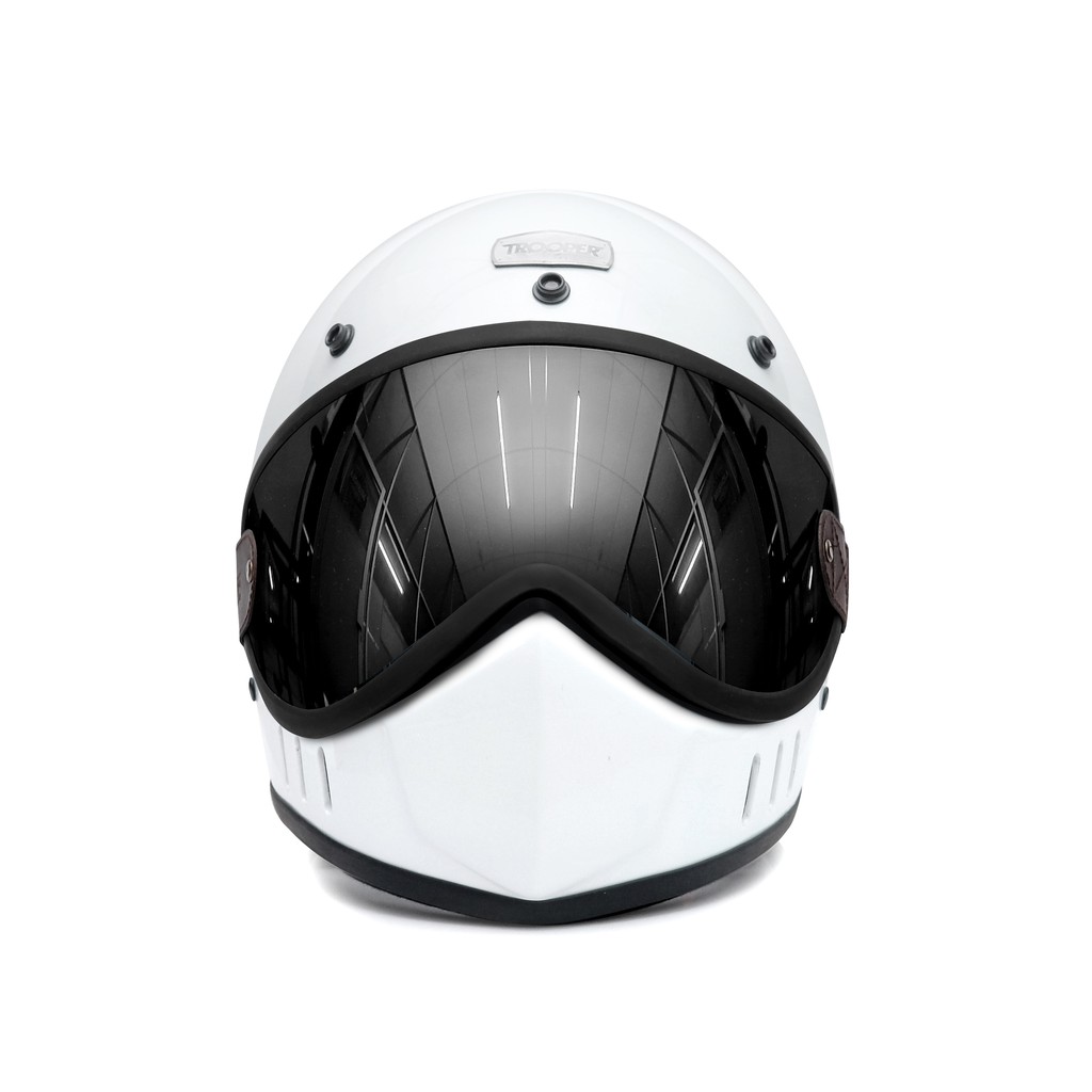 Jual Trooper Custom - Helm X-9 - Full Face - White Glossy | Shopee ...