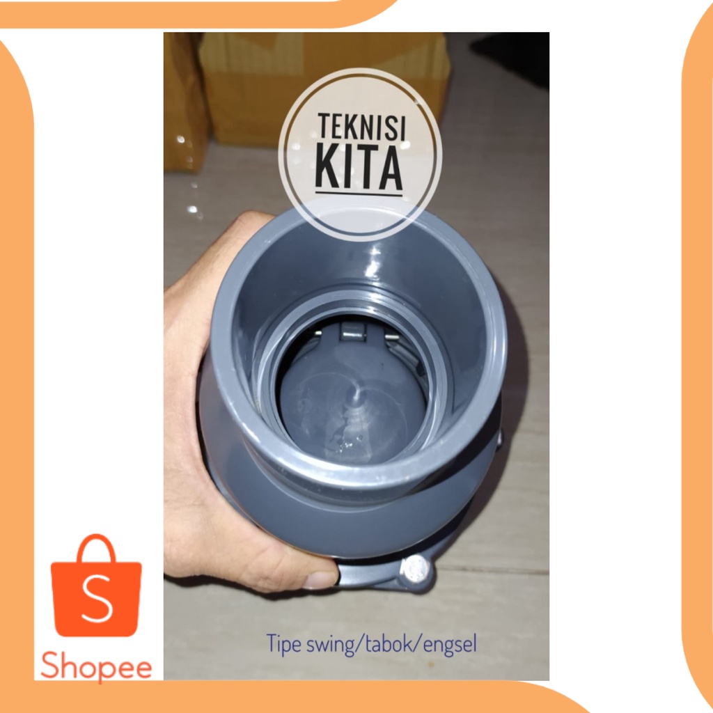 Jual PVC 2 in Check Valve King Da Jeng Taiwan One Way Cek inchi inch ...