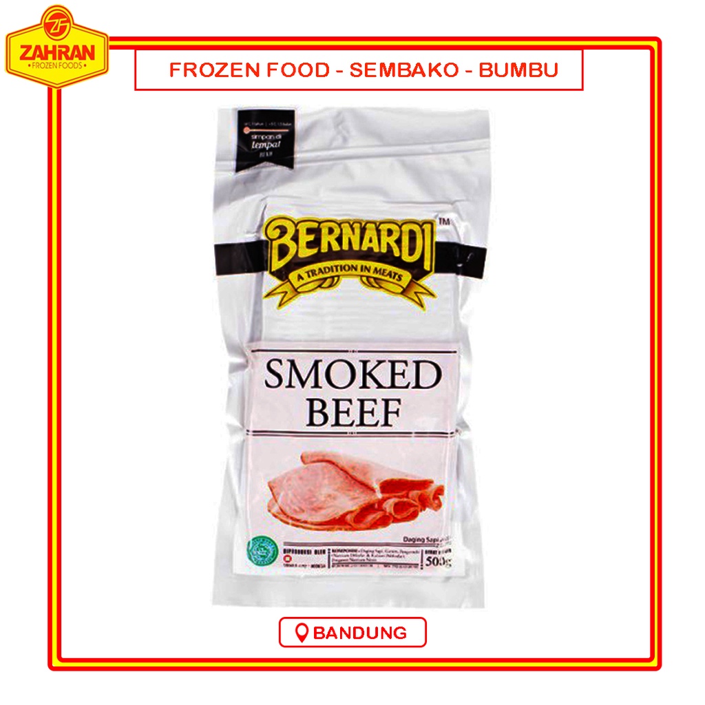 Jual Smoked Beef Bernardi 500gr Daging Sapi Asap/Daging Burger Sapi ...