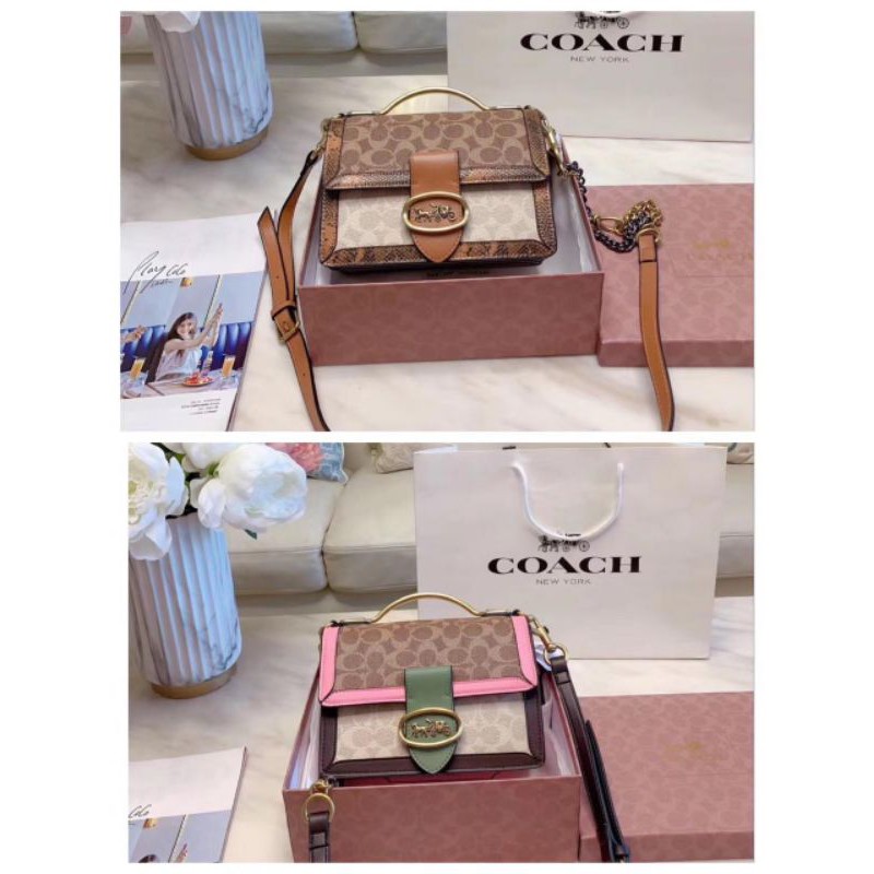 Jual COACH RILEY TOP HANDLE FREE BOX | Shopee Indonesia