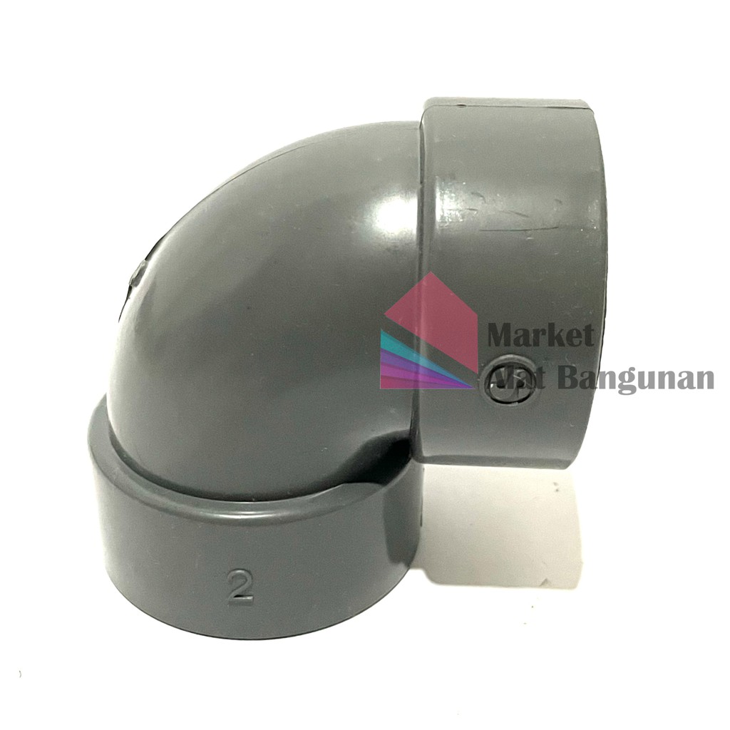 Jual Knee PVC 3" SO / Knie Elbow 3" / Keni Bengkokan 3 Inch Inci Sambungan Pipa Paralon L ...