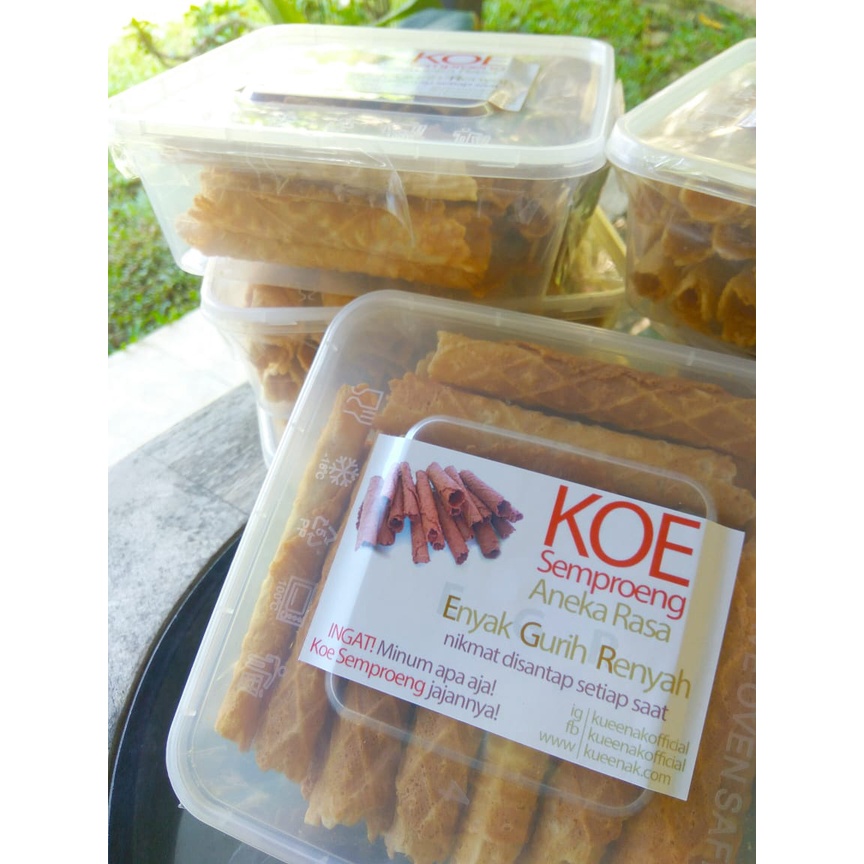 Jual Kue Semprong Original rasa Vanilla (Koe Semproeng) | Shopee Indonesia