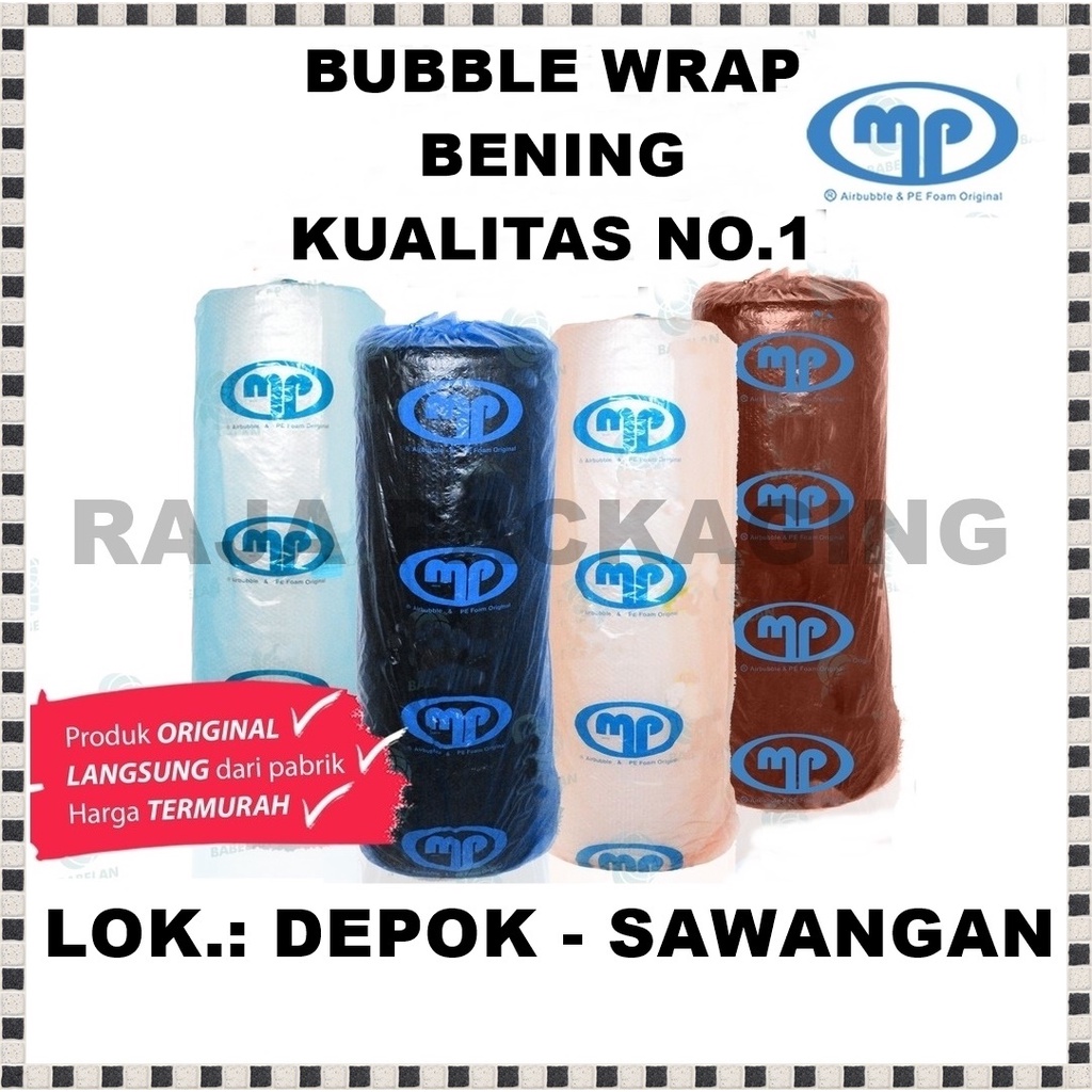 Jual Bubble Wrap Putih Bening Roll Besar 50 Meter x 125 CM Buble ...