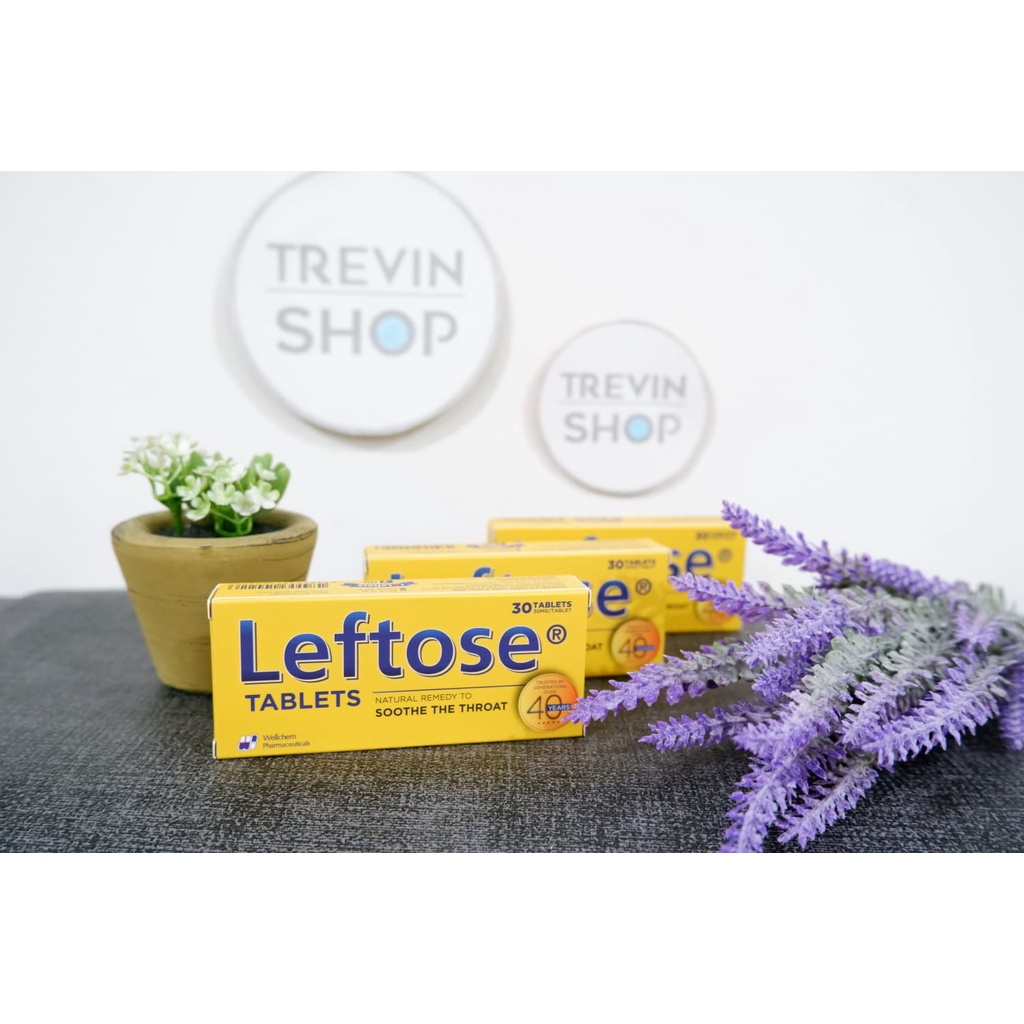 Jual Leftose Tablet Soothe Throat 30 tablet / Obat Batuk Radang ...