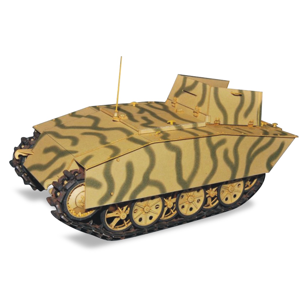Jual DIY Model Kertas Perang Dunia II kendaraan peledak Jerman NSU ...