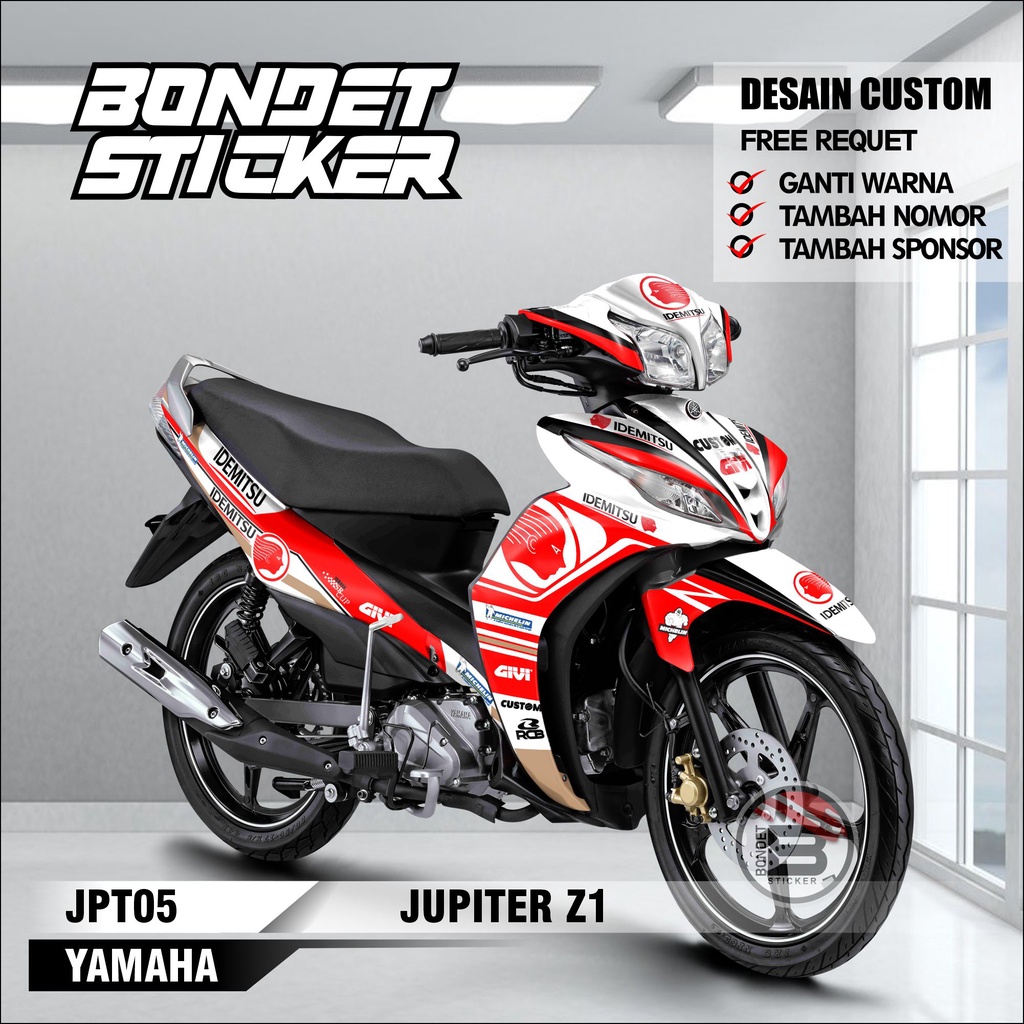 Jual STICKER MOTOR - DECAL JUPITER Z1 FULL BODY -SEMI FULL KODE JPT05 | Shopee Indonesia