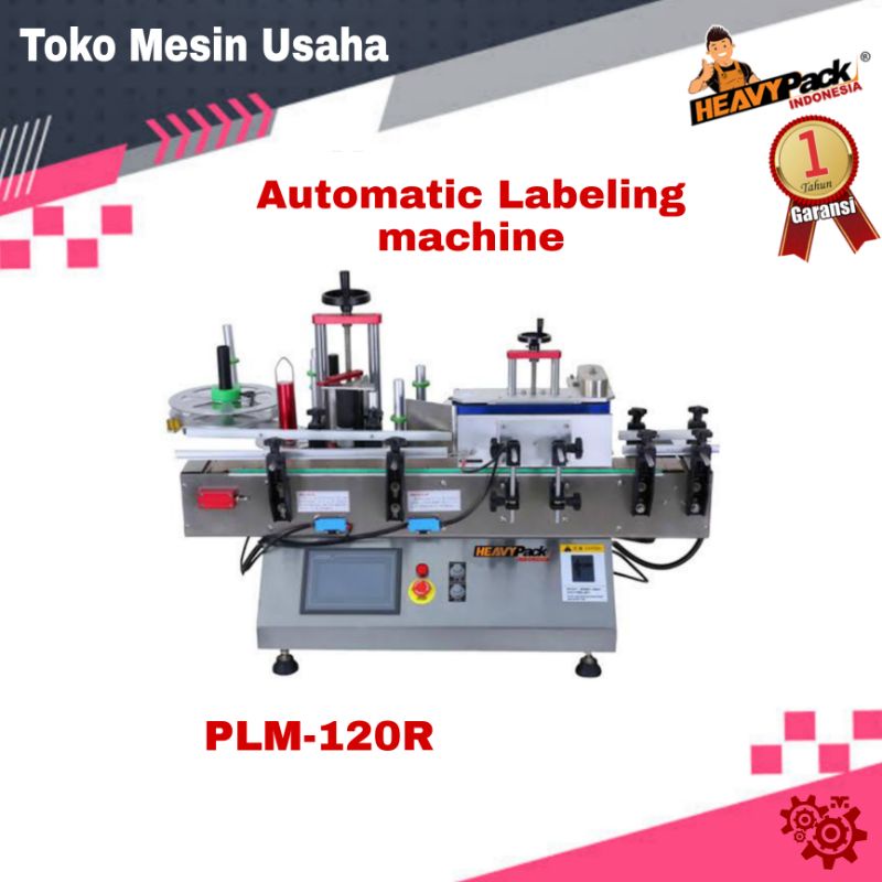 Jual Mesin Labeling Stiker Botol Otomatis PLM-120R Heavypack Original ...