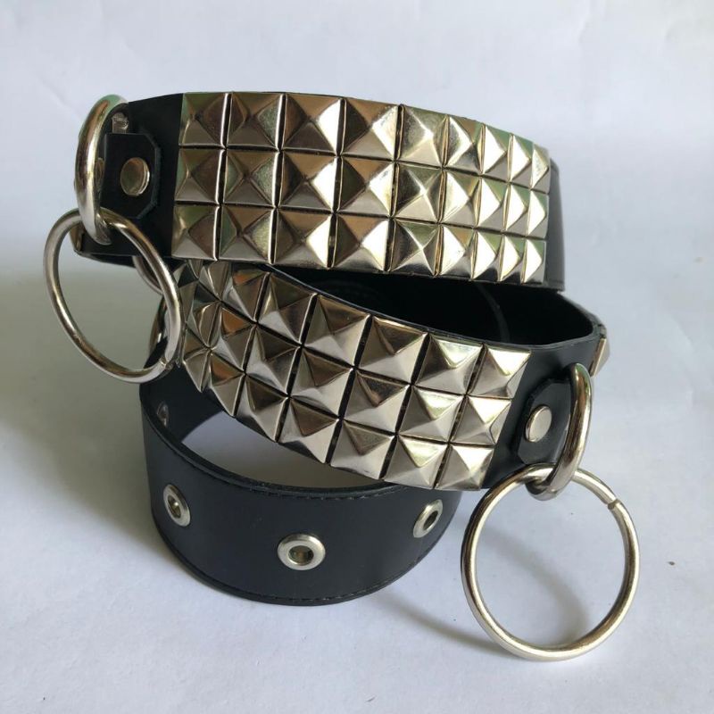Jual belt sabuk kulit spike punk rock n roll Korea street wear stud ...