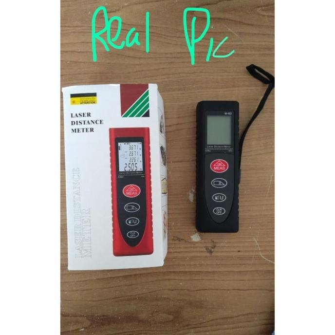 Jual Meteran Laser Distance Ukur Jarak 60M Alat Meter Panjang Digital ...