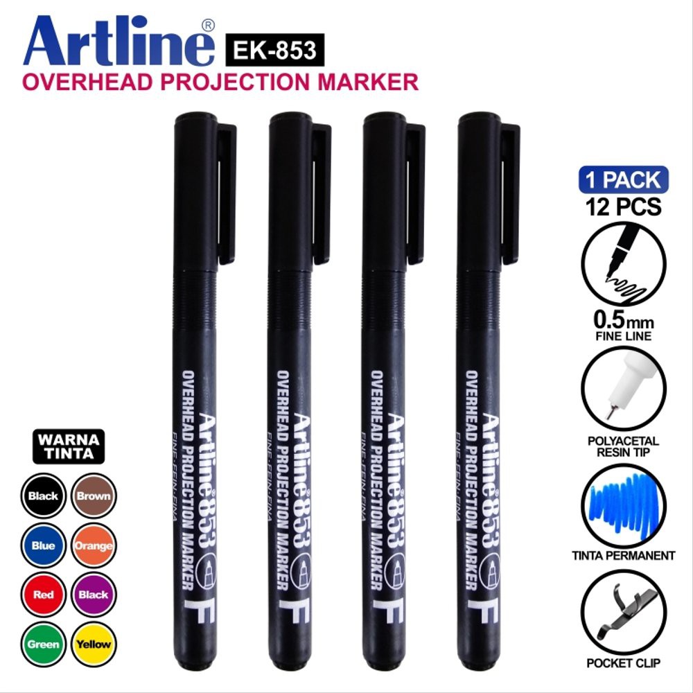 Jual Spidol Permanen OHP Artline EK-853 Fine | Shopee Indonesia
