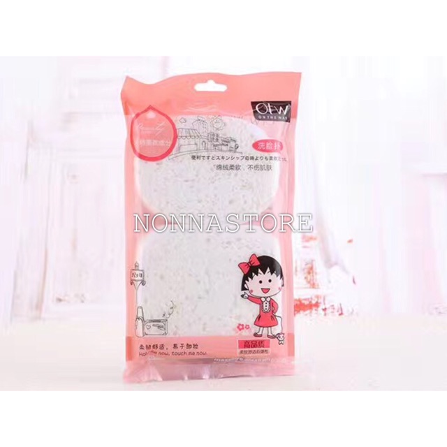 Jual Spons Spon Masker Scrub muka dan badan isi 2 by Chibi Maruko Chan ...