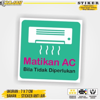 Jual Stiker Matikan AC / Stiker Hemat Energi / Stiker Hemat Listrik ...