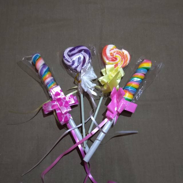 Jual Permen Lolipop tangkai kemasan 1 kodi (20pcs) / Lolipop candy lucu ...