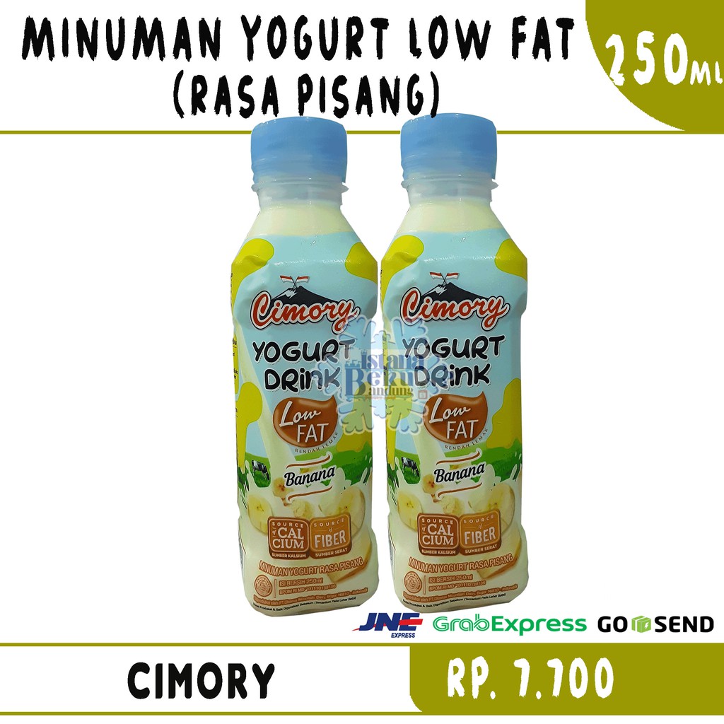 Jual Cimory Yogurt Low Fat Rasa Pisang 250ml | Shopee Indonesia
