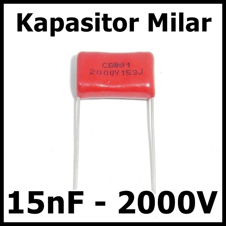 Jual Kapasitor Milar 153J 2KV 2000V 153 15nF Capacitor | Shopee Indonesia