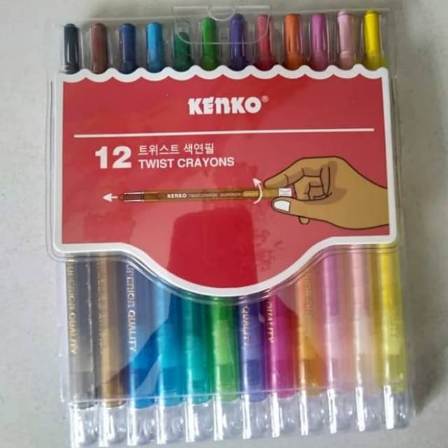 Jual Crayon Puter Kenko isi 12 Twist | Shopee Indonesia