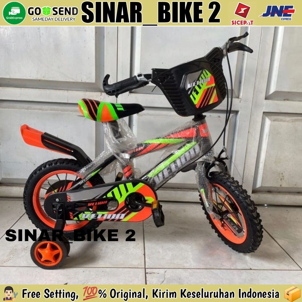 Jual Sepeda Anak Laki Laki BMX Velion 12 Inch Ban Pompa | Shopee Indonesia