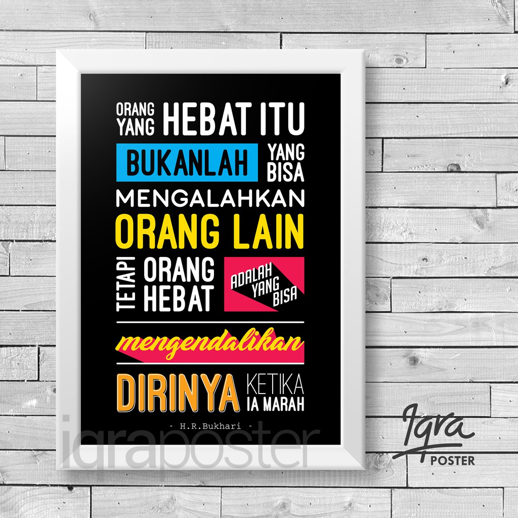 Jual Poster dan Pigura Motivasi - Orang Hebat itu CB - Pajangan Hiasan ...