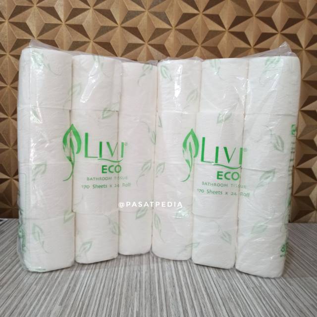 Jual LIVI Tissue Tisu Toilet Roll BANDED 24 rolls | Shopee Indonesia