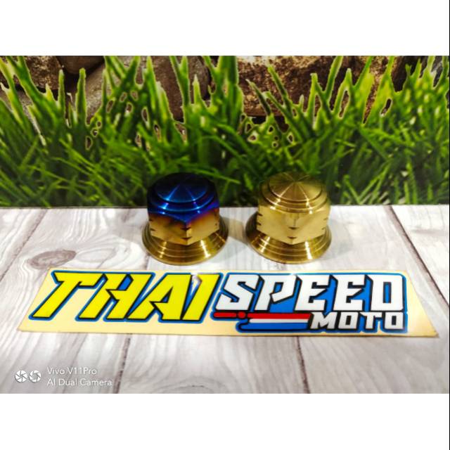 Jual mur roda 22mm yamaha 2tone dan gold | Shopee Indonesia