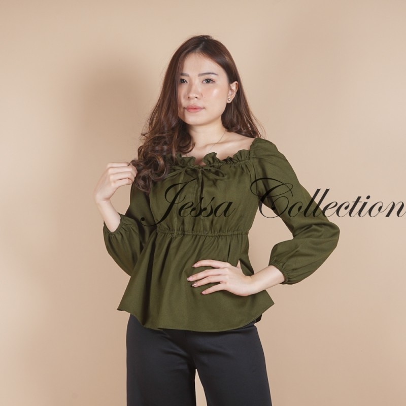 Jual Alesna Sabrina Blouse | Shopee Indonesia