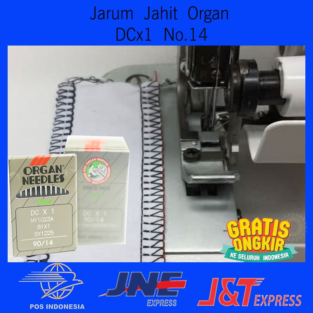 Jual Asli Jarum DCX1 No 14 Organ Needles, Jarum Mesin Obras Tradisional maupun Industri ...