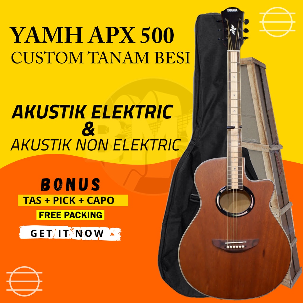 Jual Gitar Akustik / Akustik Elektrik apx custom bonus lengkap FREE PACKING KAYU BERGARANSI ...
