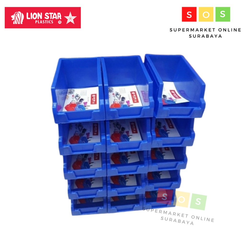 Jual Kotak / Rak Penyimpanan / Storage Box Tumpuk Serbaguna Lion Star ...