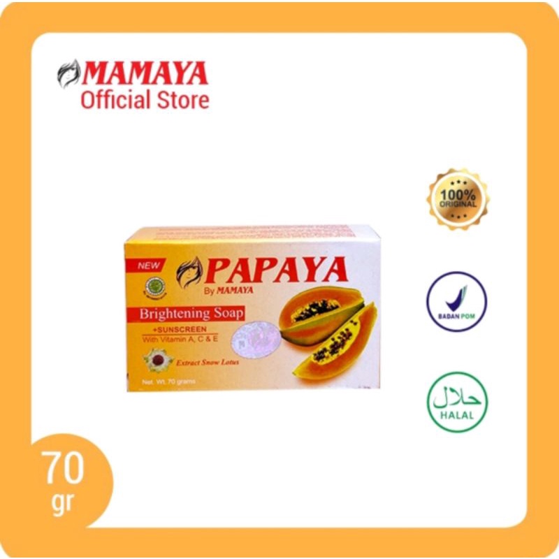 Jual Mamaya Sabun Papaya Pepaya Brightening Soap 70gr | Shopee Indonesia