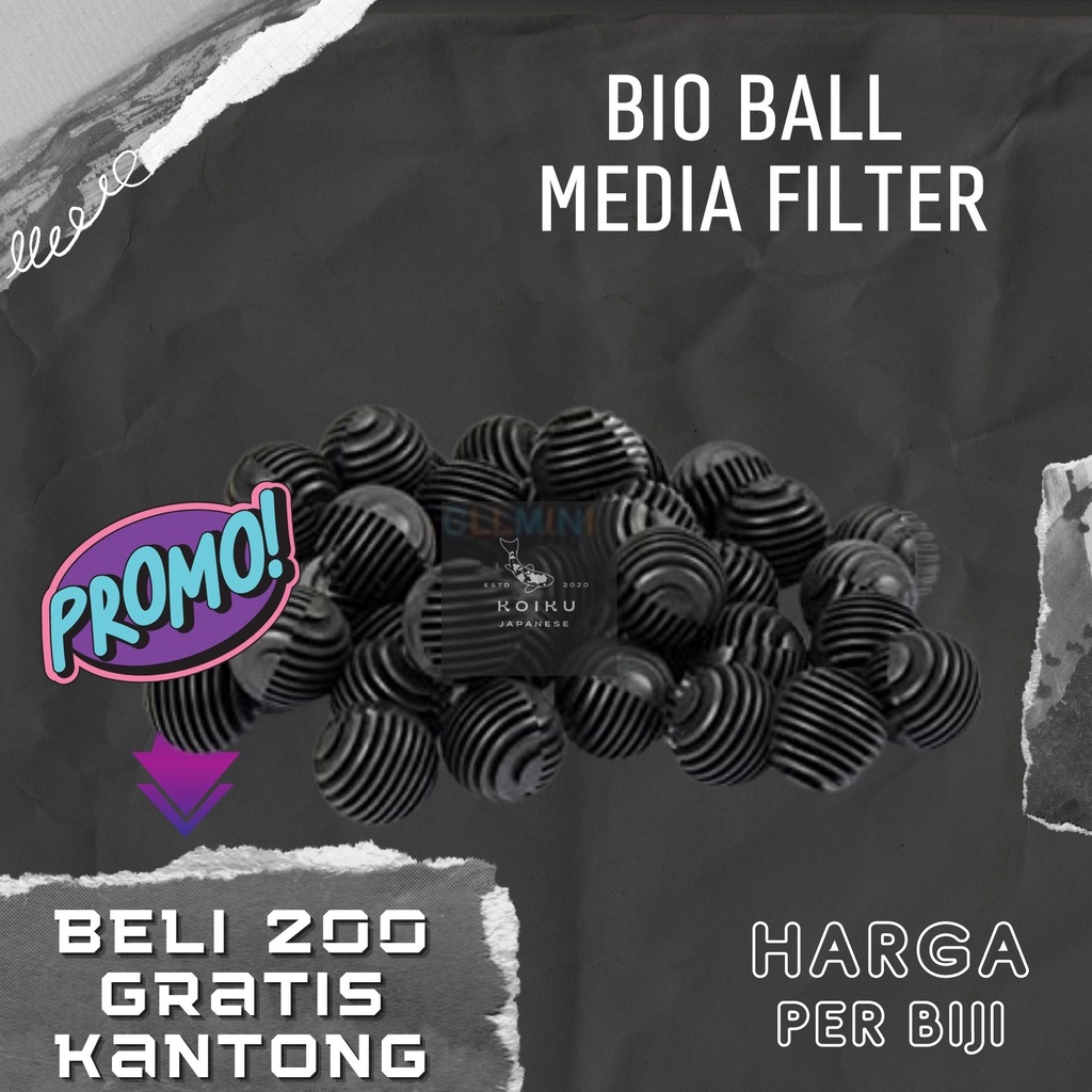 Jual bioball golf media filter biologis untuk kolam ikan koi dan ...