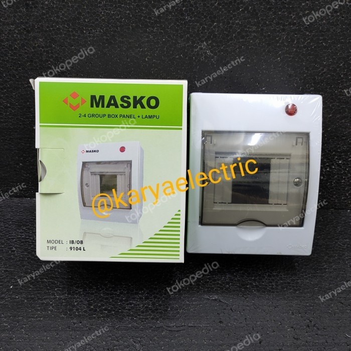 Jual BOX MCB MASKO 4GRUP INBOW/OUTBOW 9104L | Shopee Indonesia