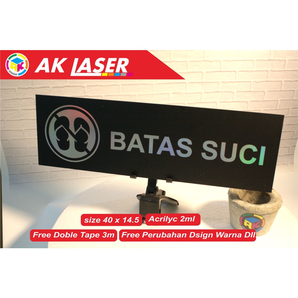 Jual Akrilik Tulisan Batas Susci Acrylic Signage | Shopee Indonesia