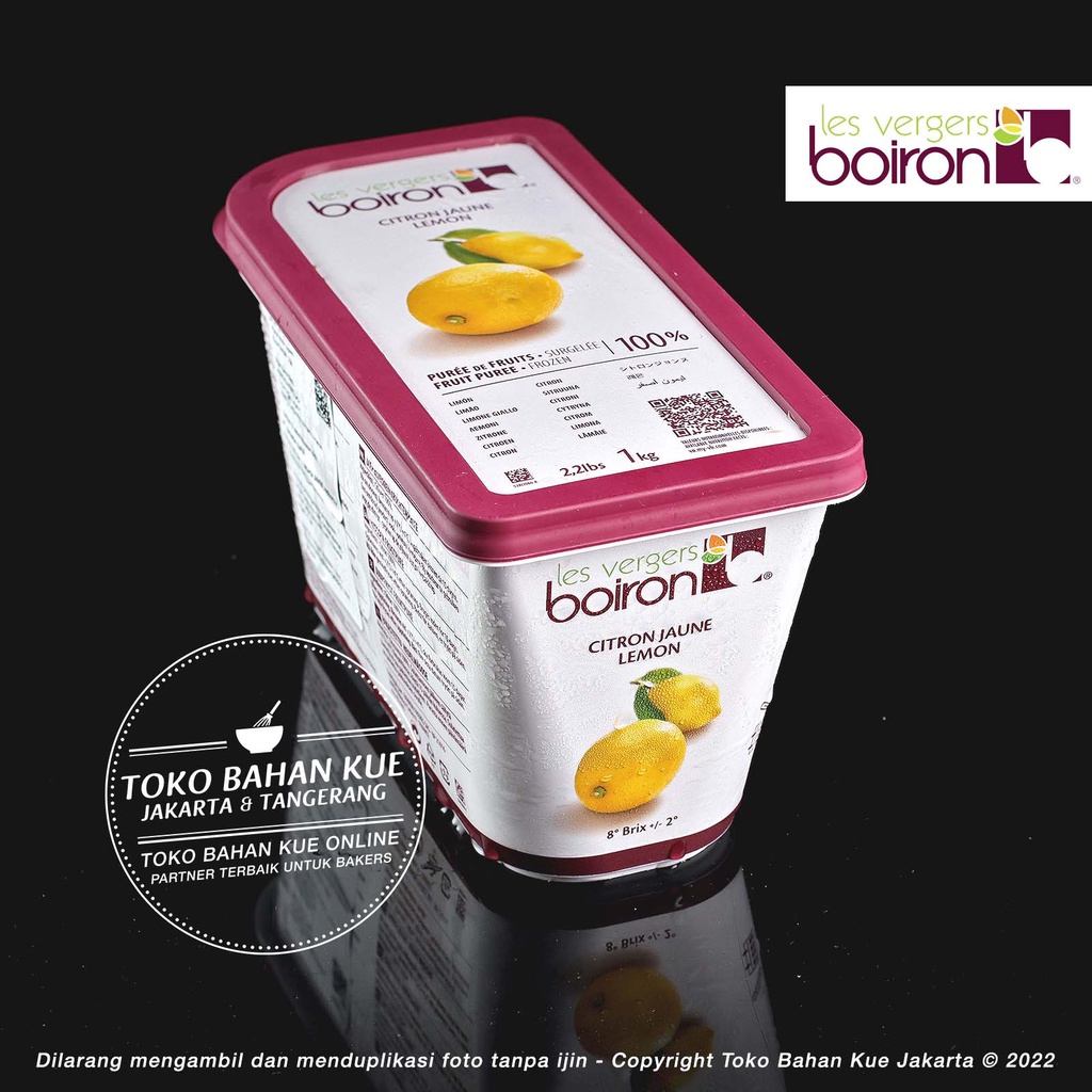 Jual Boiron Fruit PUREE Lemon 100% 1kg Sari Buah Lemon Frozen Food ...
