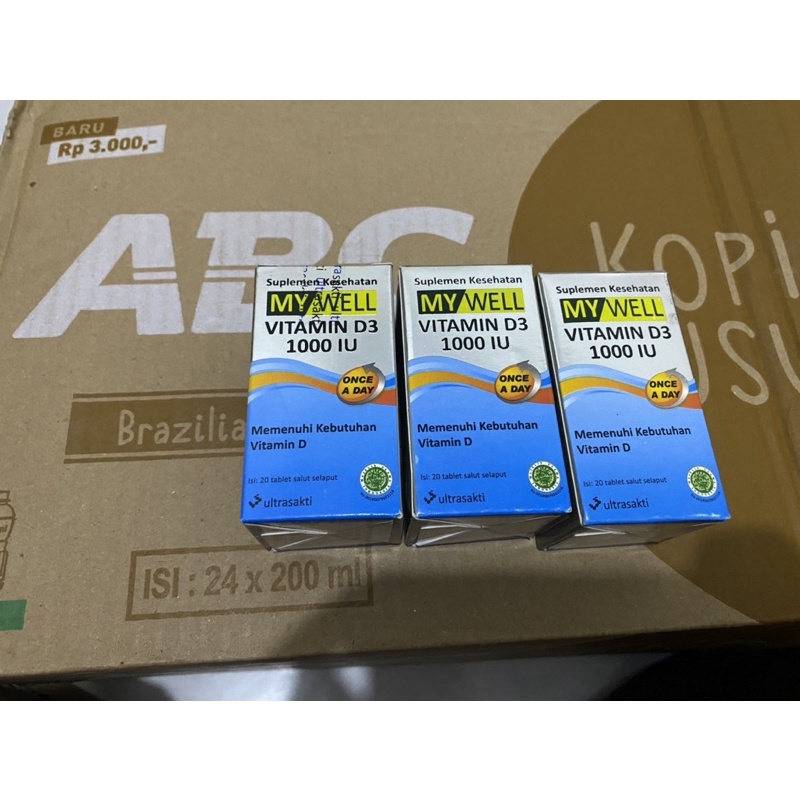 Jual my Well vitamin d3 1000 IU / 20 tablet | Shopee Indonesia