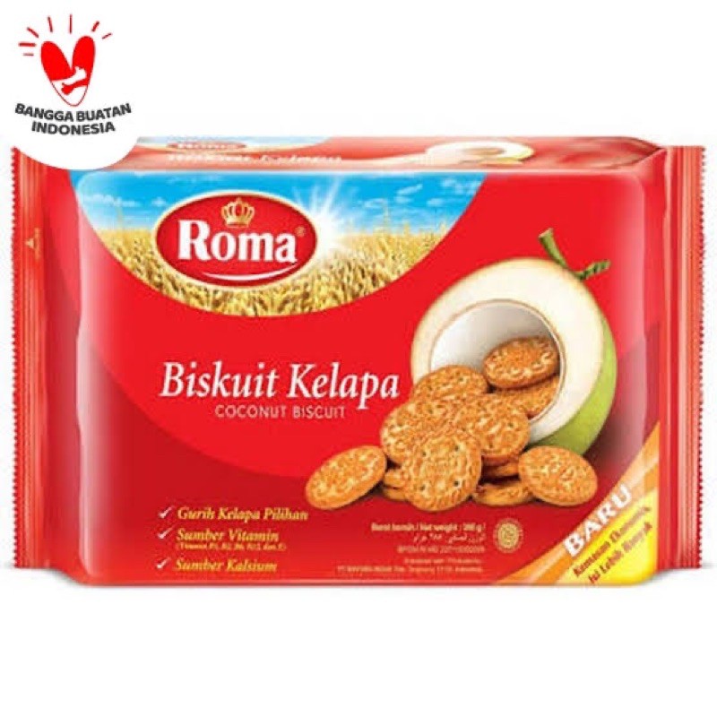Jual Roti Roma Kelapa / biskuit kelapa 300g | Shopee Indonesia