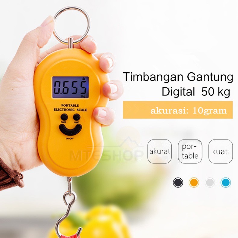 Jual Timbangan Gantung Digital Scale Portable 50 Kg Timbangan barang ...