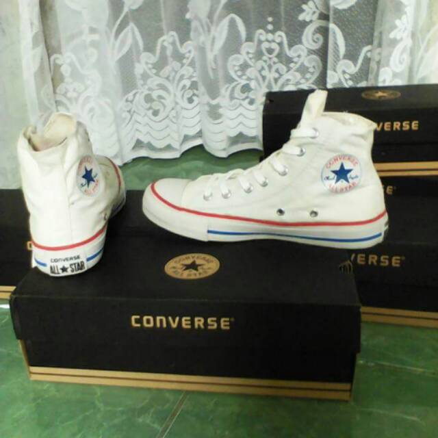 Jual Converse white (tinggi) | Shopee Indonesia