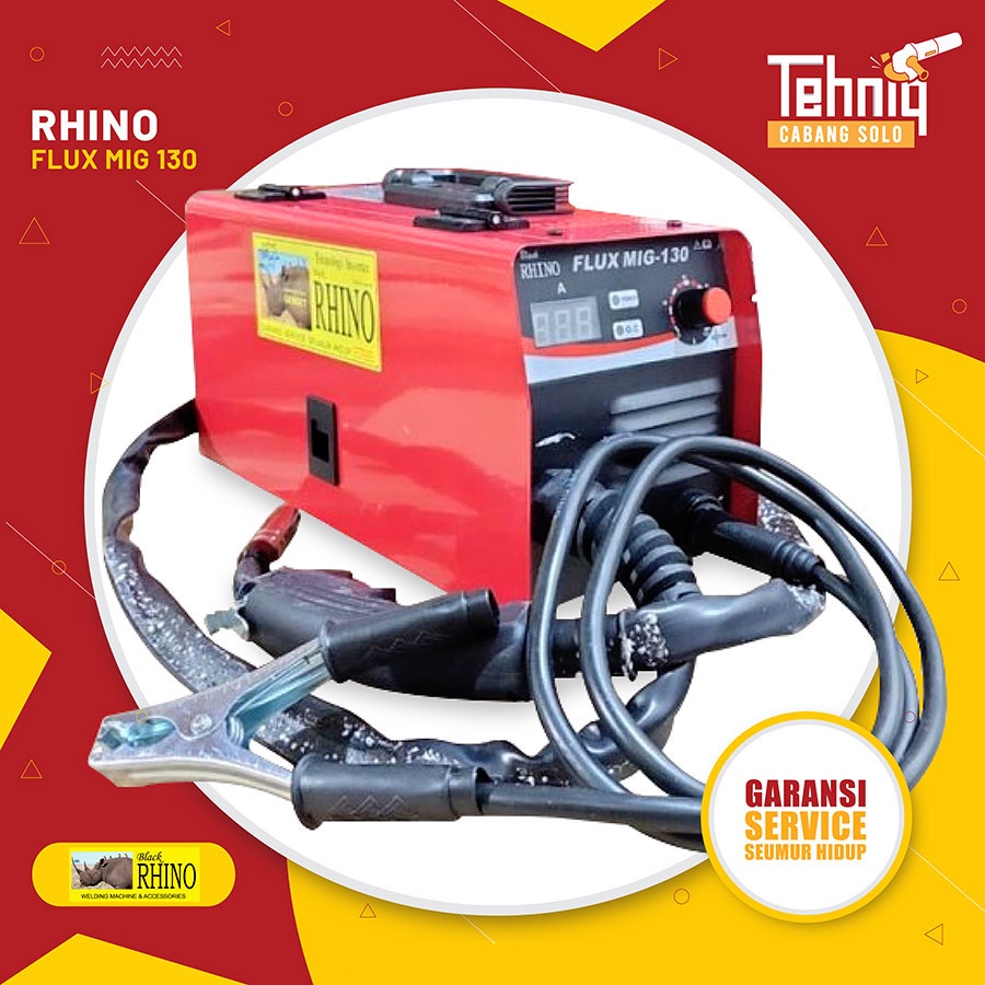 Jual Mesin Las Listrik / Trafo Las RHINO FLUX MIG 130 Welding Machine ...